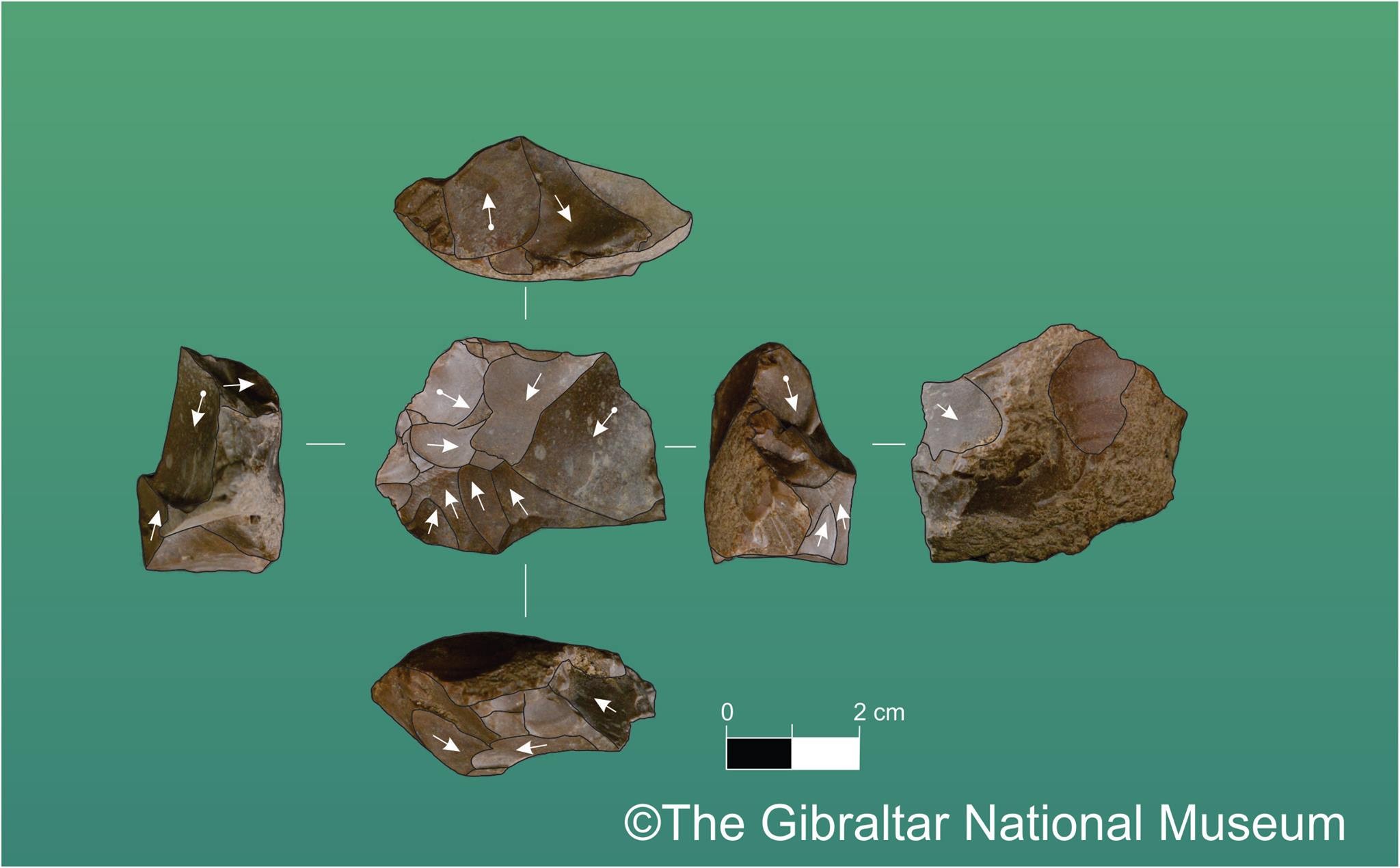 An unusual discoid core made by Neanderthals from Gorham’s Cave