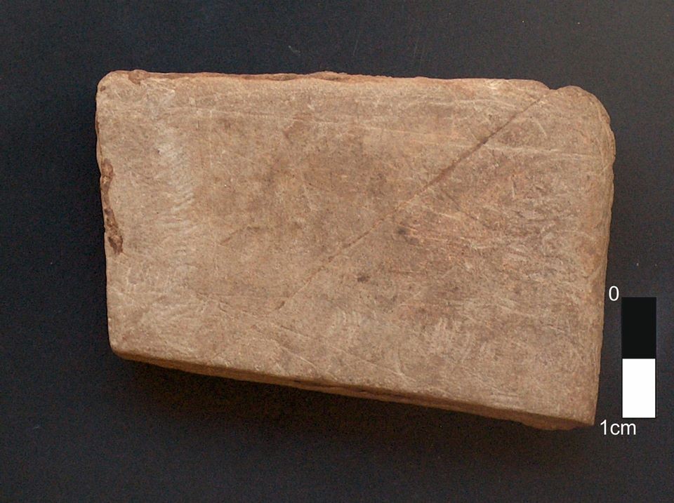 virtual museum: archaeology magdalenian engraved stone plaque